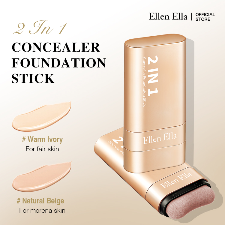 New product launch-2 PCS 1590-Ellen Ella Concealer Foundation Stick-High coverage-16 hours ...