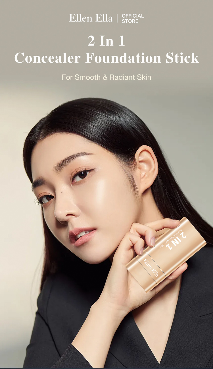 New product launch-2 PCS 1590-Ellen Ella Concealer Foundation Stick-High coverage-16 hours ...