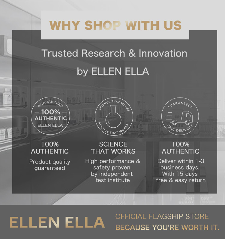 ELLEN ELLA Gold Iron & Silver Iron Eye Cream-Remove Dark Circles, Eye ...