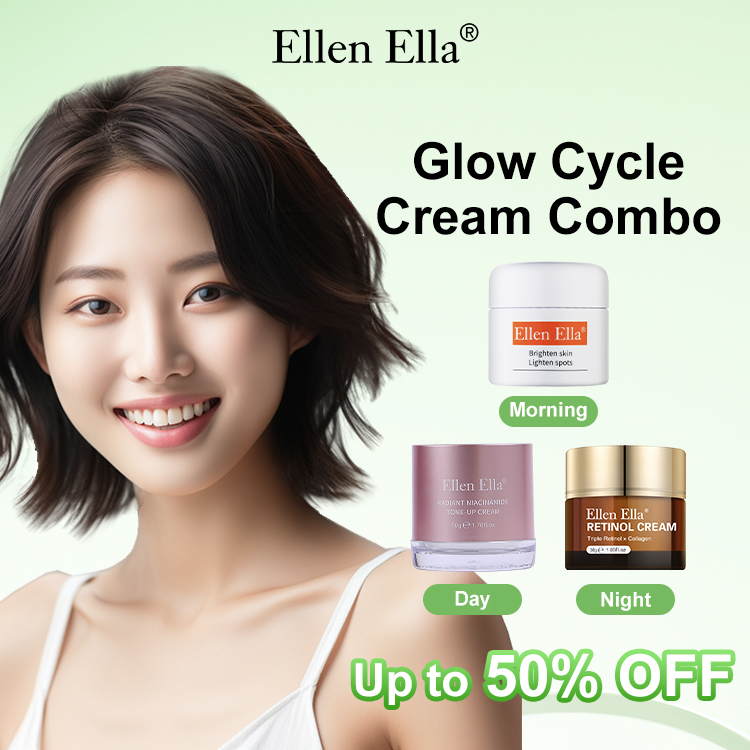 ELLEN ELLA GlowCycle Cream Combo - Vit C Cream for Morning Boost, 3-in ...