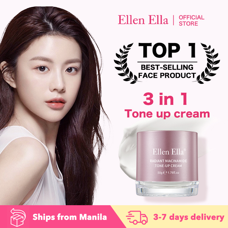 ELLEN ELLA 3-in-1 Tone Up Cream-whitening, sunscreen, and BB cream-Recommended by Korean beauty ...