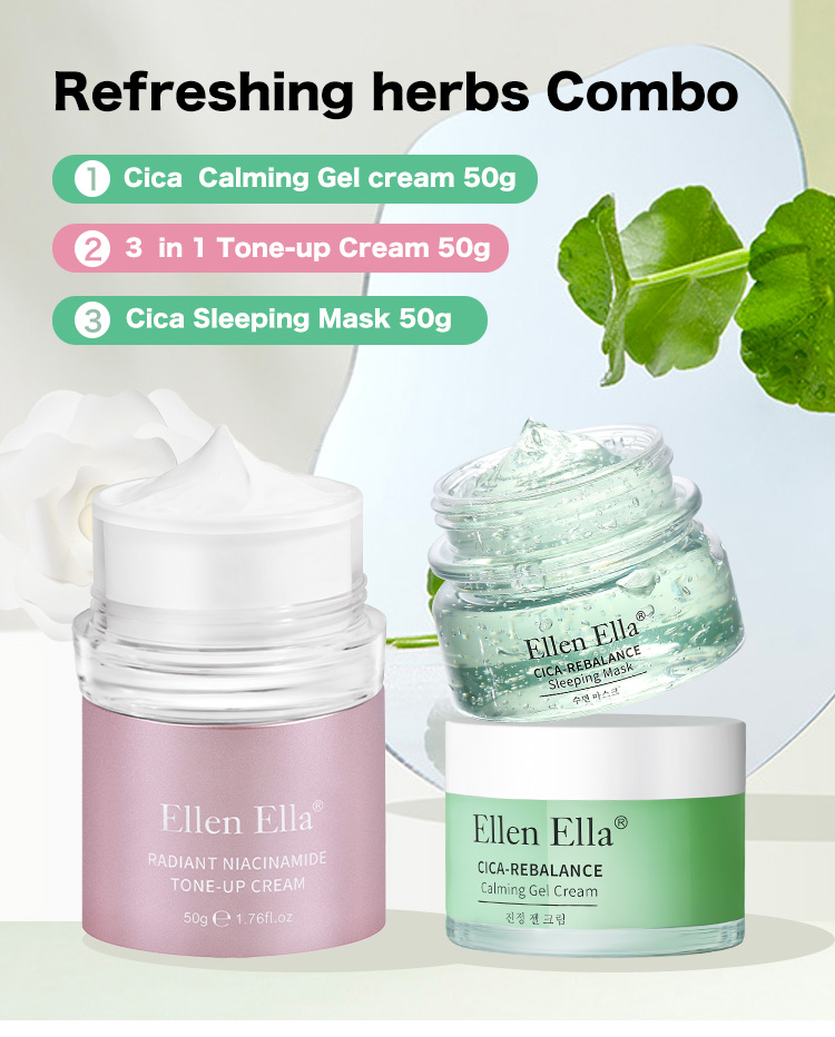 ELLEN ELLA Refreshing Herbs Skincare Trio - Morning Tightening Gel ...